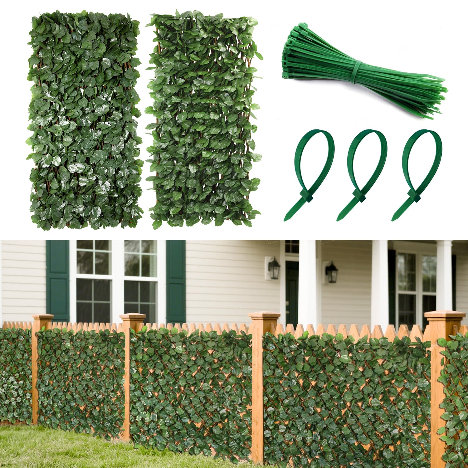 Snapklik.com : Patio Paradise 1PC Artificial Ivy Expandable Privacy ...