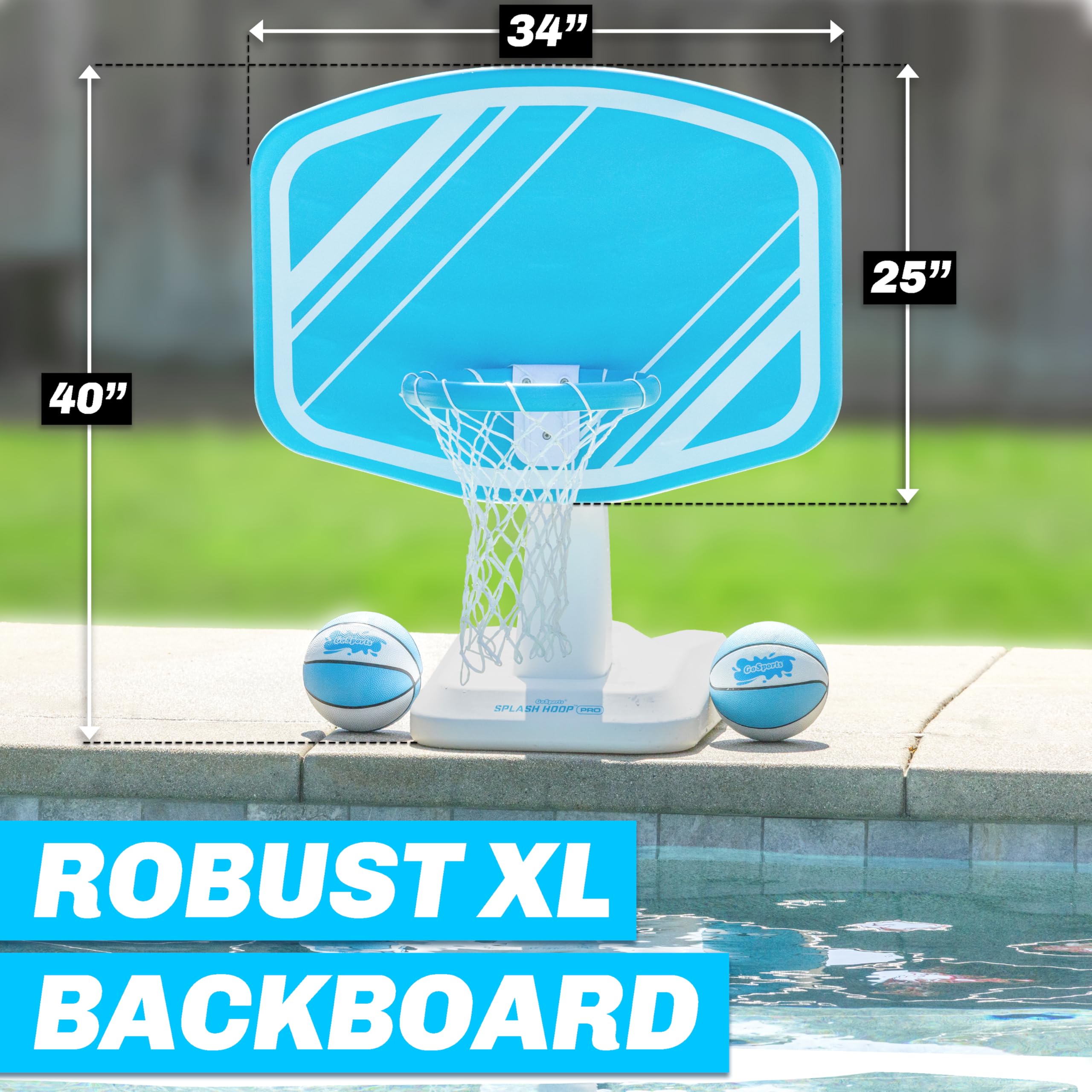 Snapklik.com : GoSports Splash Hoop PRO Swimming Pool Basketball Game