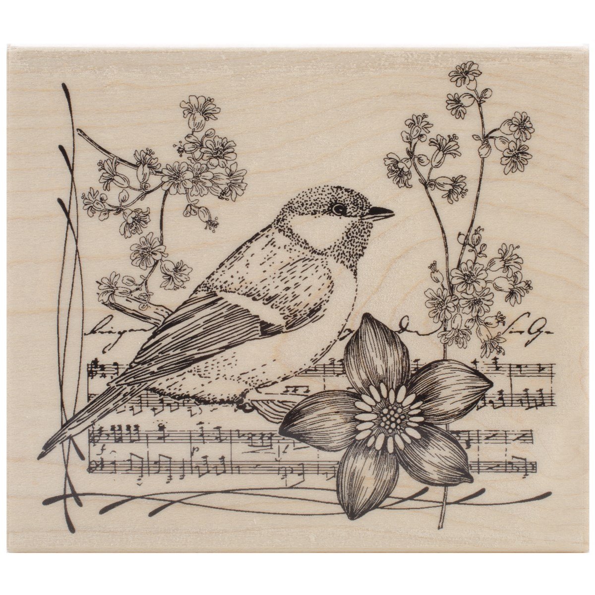 Amazon.com: Penny Black Decorative Rubber Stamps, Singer's Muse : Arts ...
