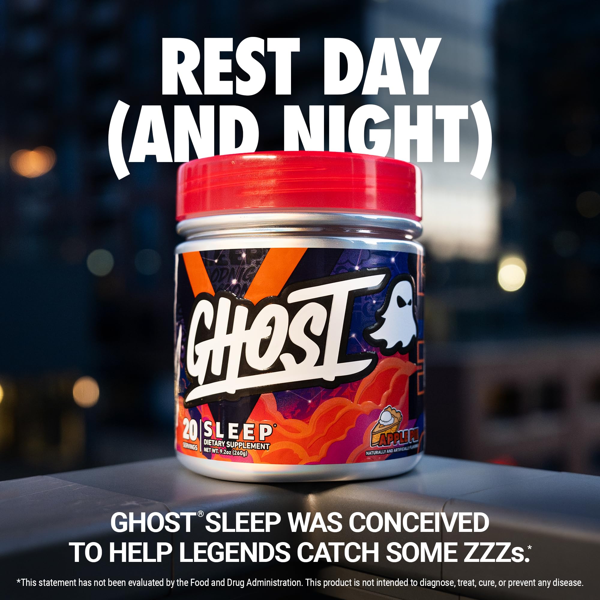 Snapklik.com : GHOST Sleep Dietary Supplement, Apple Pie - Recovery & Rest