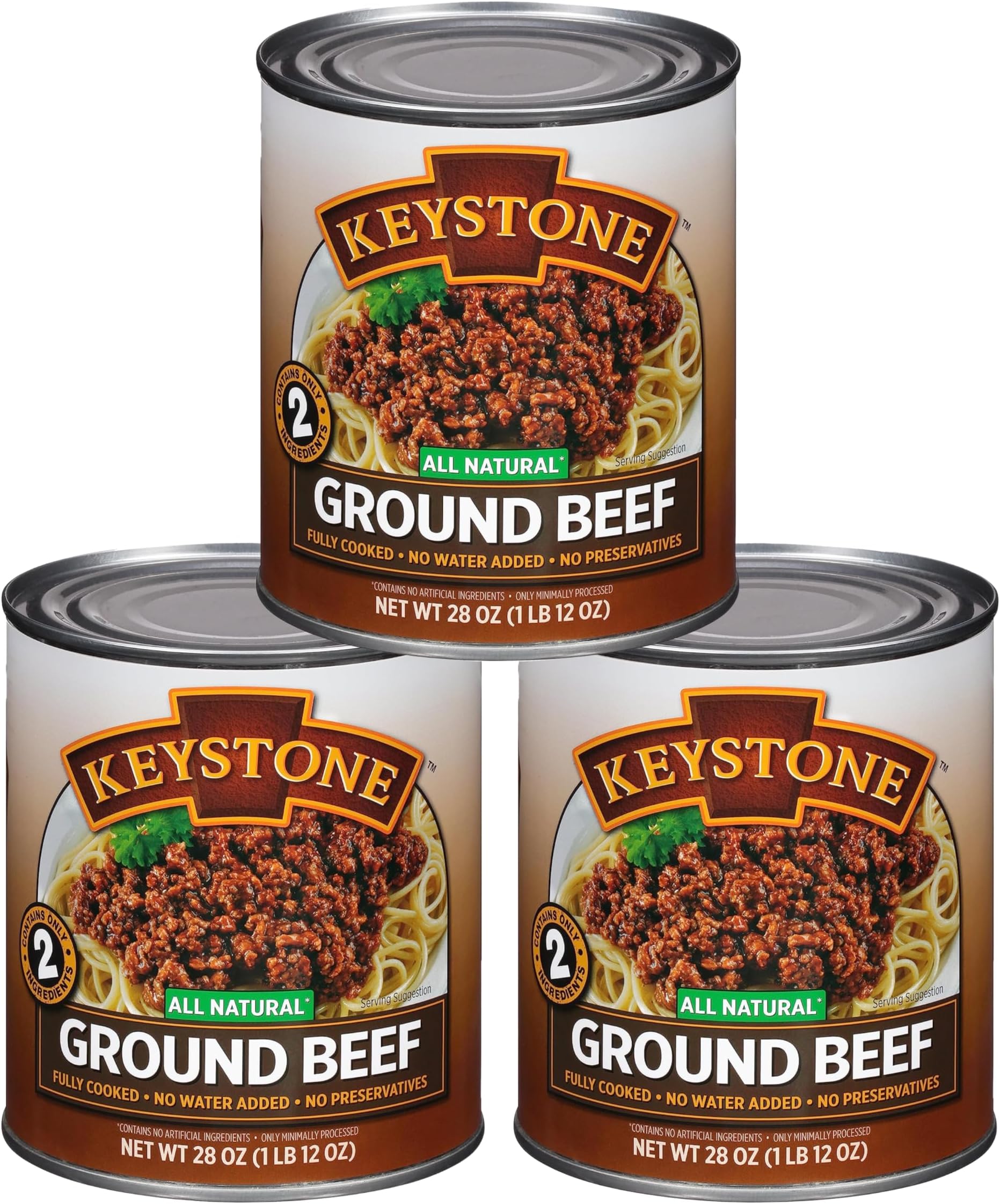 Amazon.com : Keystone All Natural Ground Beef 14 Ounce Long Term ...