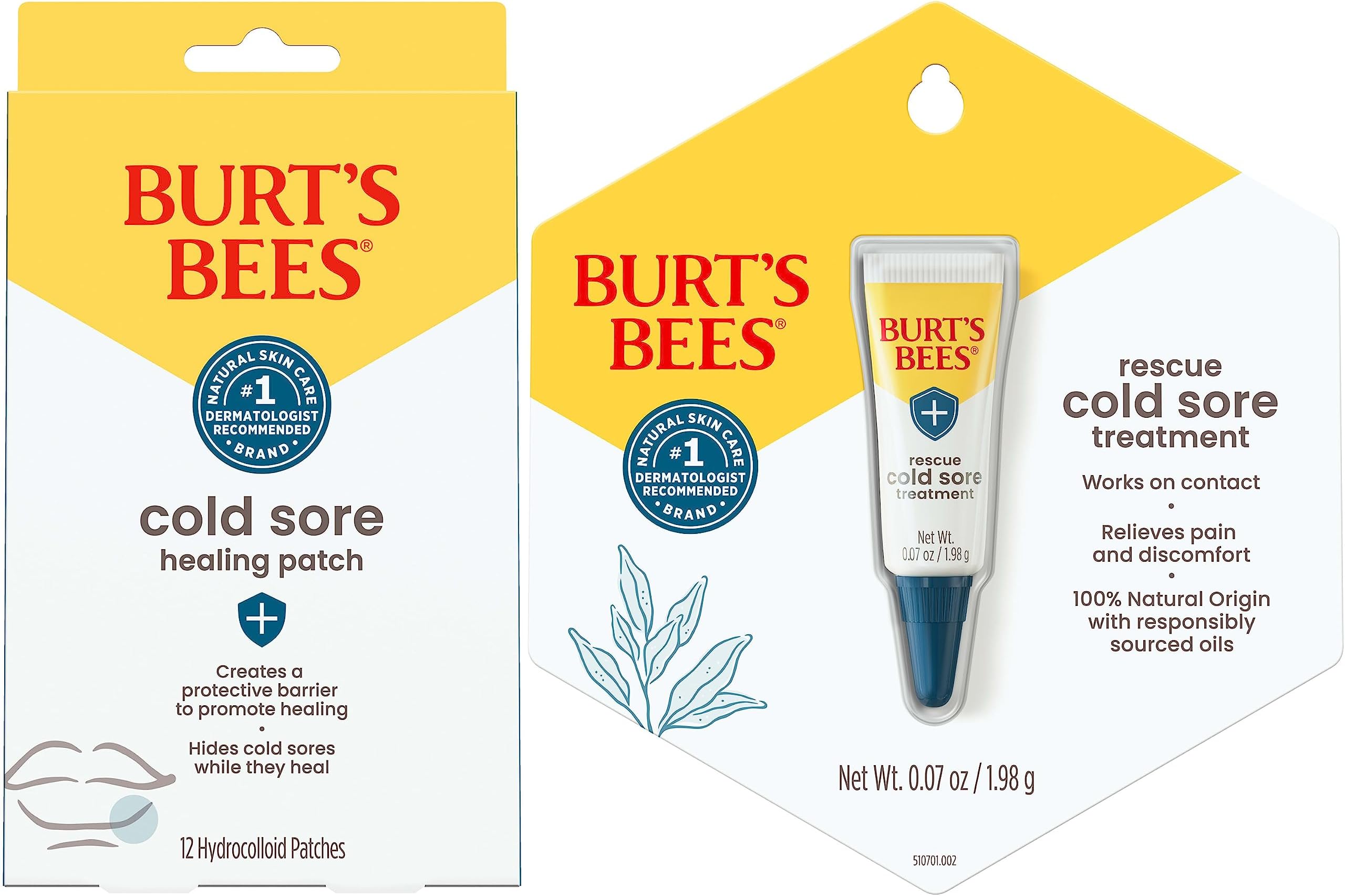 Amazon.com: Mederma Discreet Cold Sore Healing Patch - Twin Pack to ...