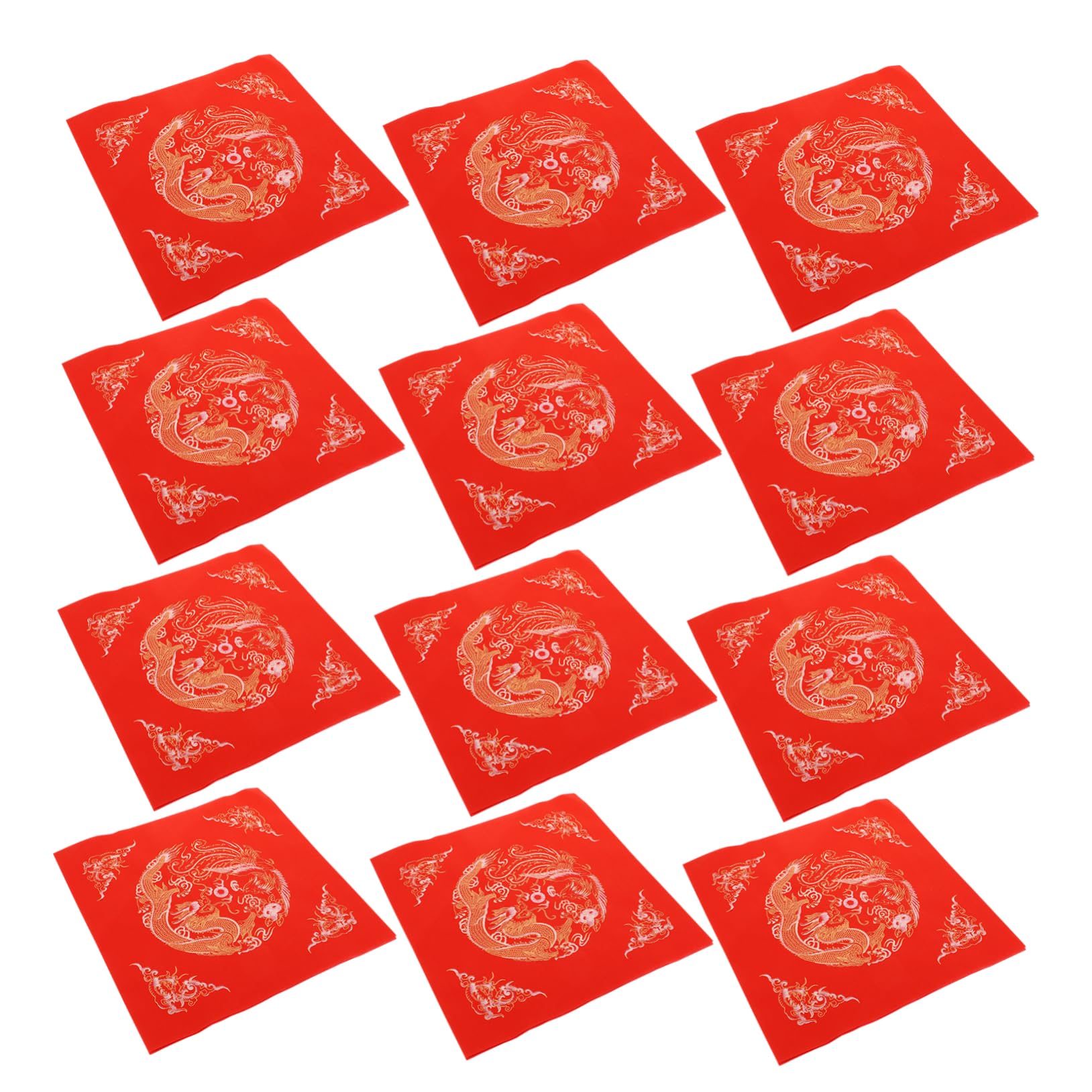 Amazon.com: 40 Pcs Red Paper Fight Chunlian Duilian Paper Cut Writing ...