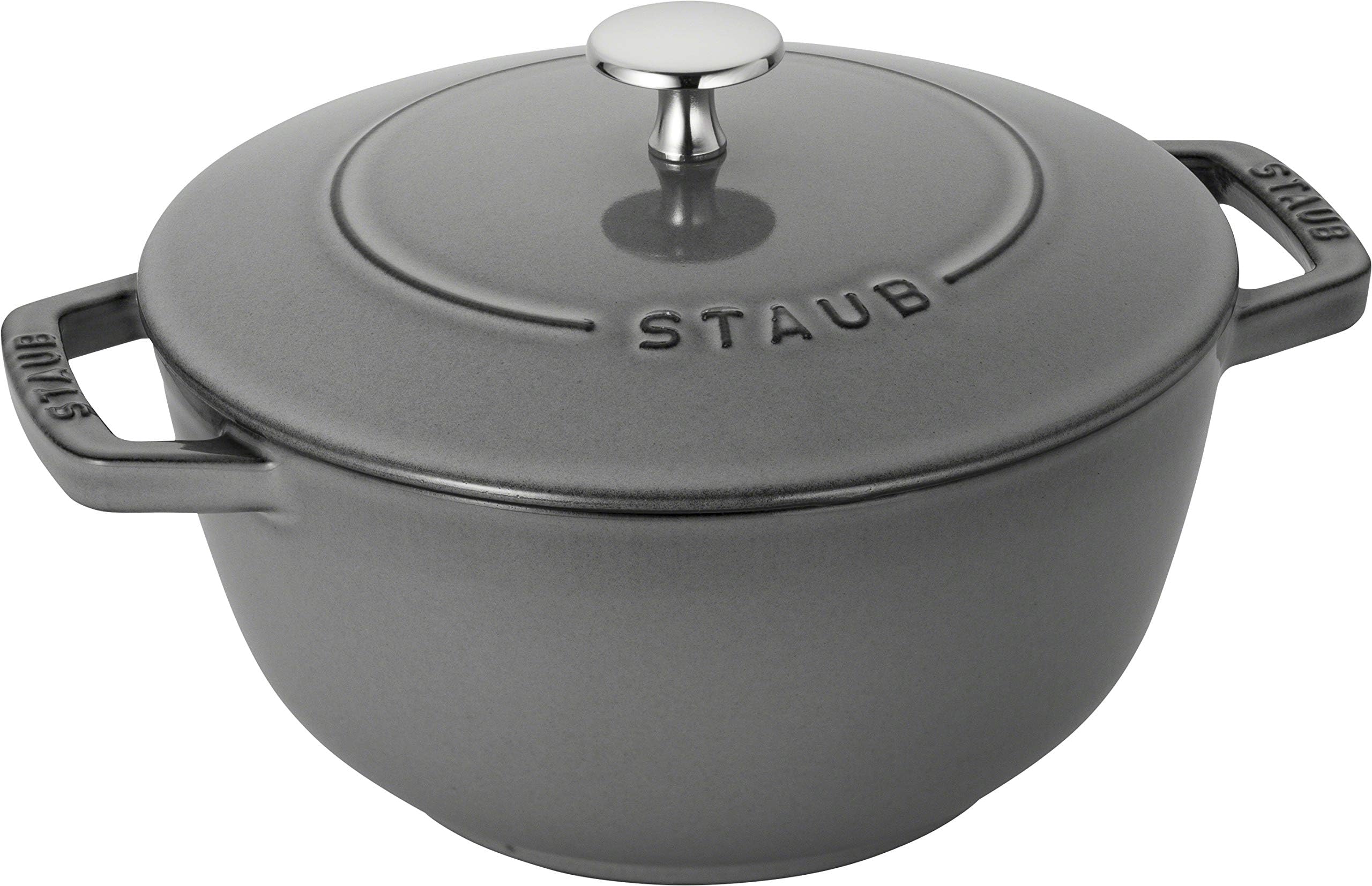 Amazon.com: Staub Cast Iron 5-qt Bouillabaisse Pot - Dark Blue, Made in ...