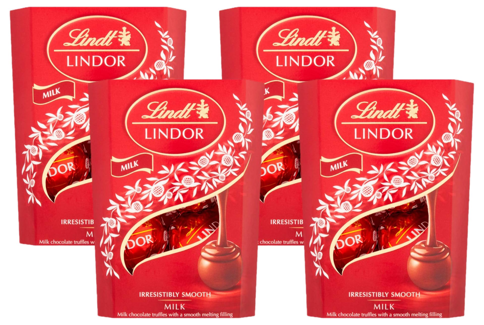 Lindt Lindor Milk Chocolate Truffles Box - approx. 3 Balls, 37g ...