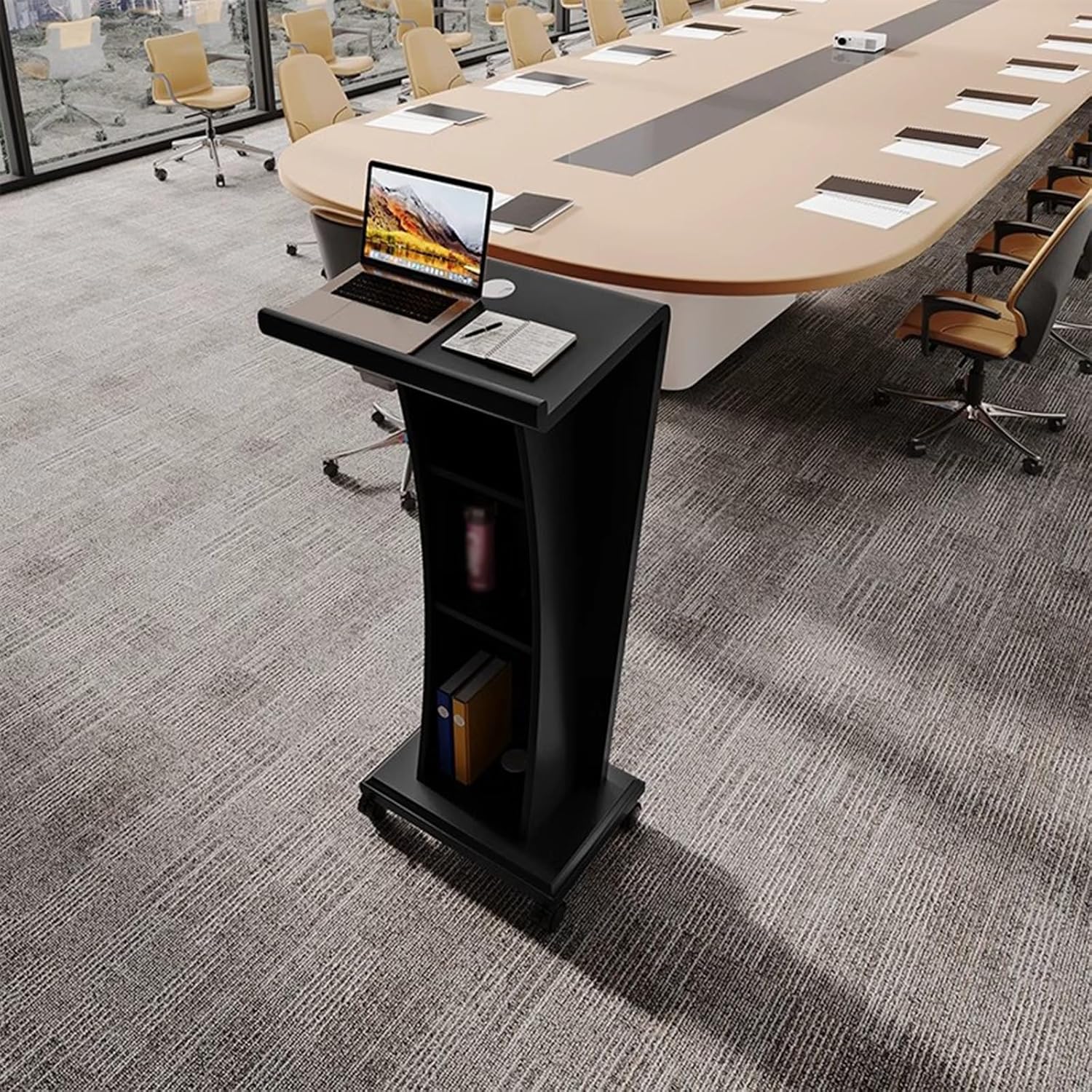 Amazon.com : Hostess/Podium Floor Stand with Wheels, Wedding/Churches ...