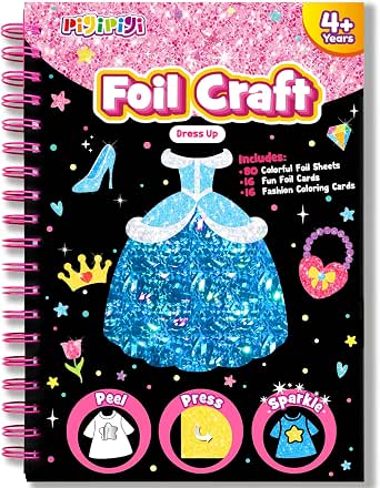 Amazon.com: pigipigi DIY Art Activity Kit for Kids: Fun Foil Dress Up ...