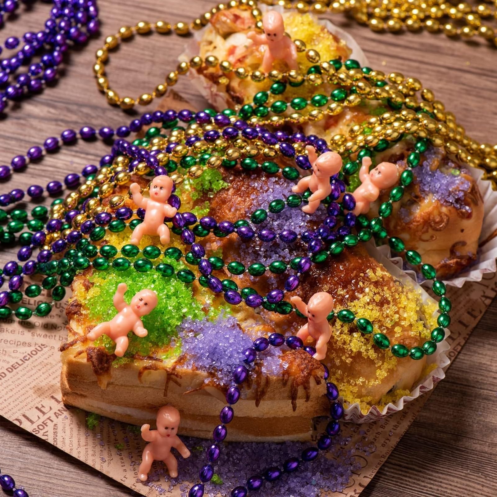Snapklik.com : SHAOQINLIN 30 Pieces King Cake Babies 1.2inch Mini ...