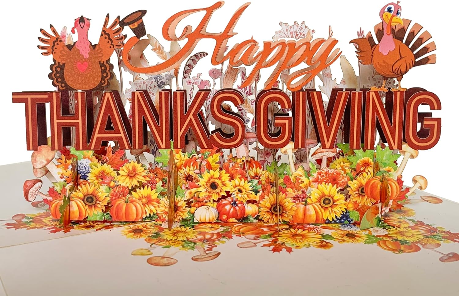 Amazon.com : SOUL POP UP - Happy Thanksgiving Cards, 6" x 8 ...