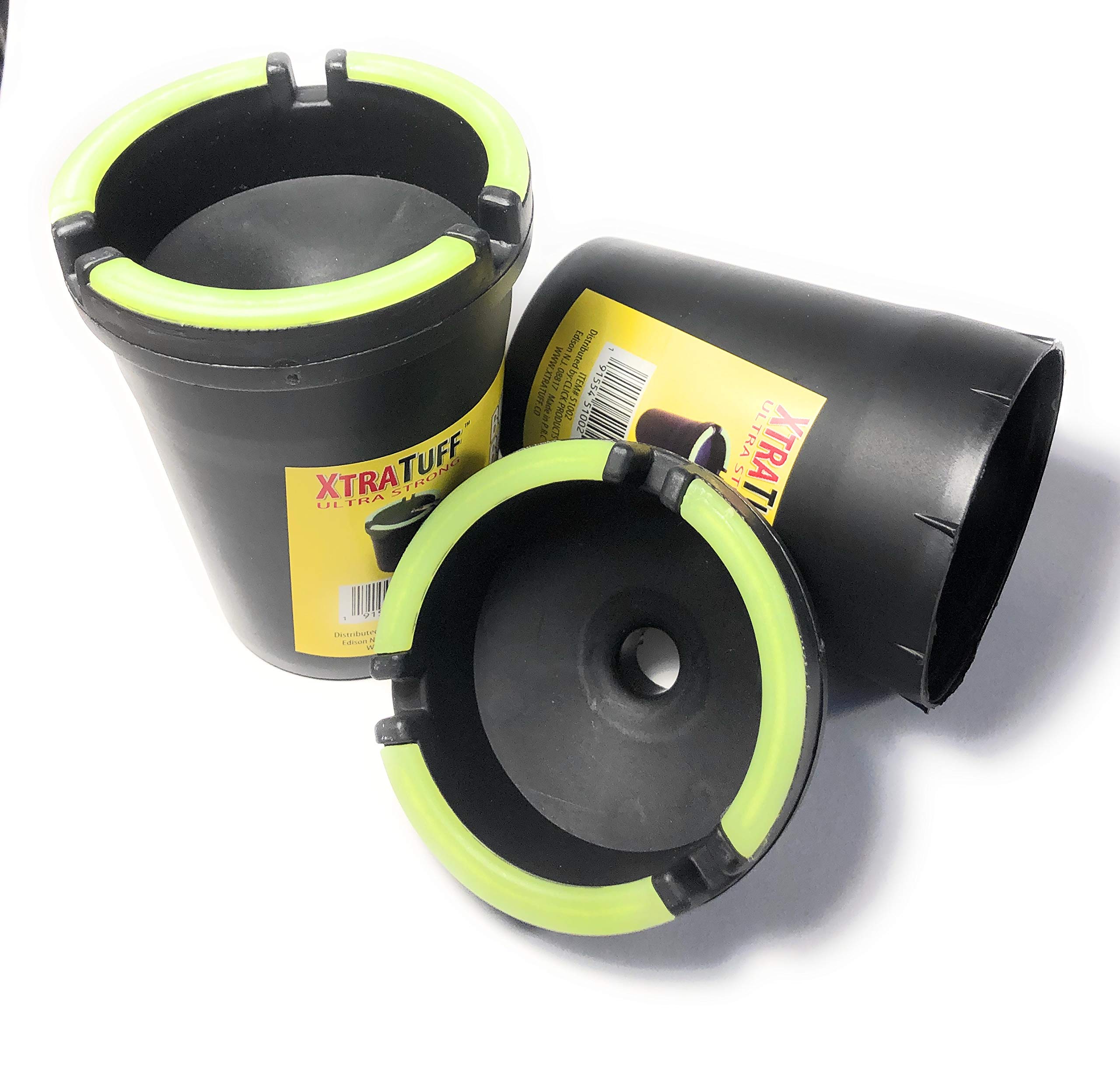 Amazon.com: ezbaba 2 Cigarette Butt Bucket Self Extinguishing Ashtray ...