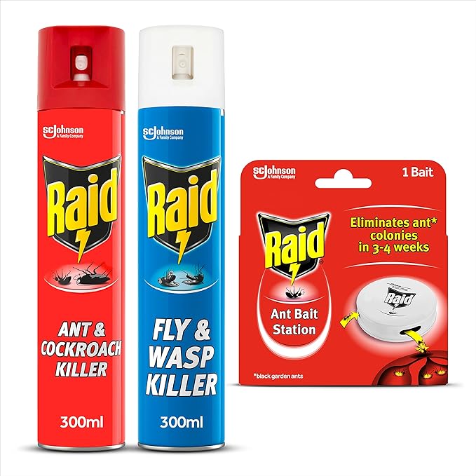 Raid Total Insect Killer Pack, Protect Against Flying and Crawling ...