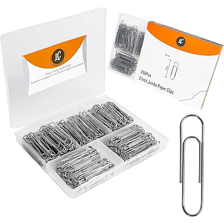Amazon.com : Acco Jumbo Paper Clips, Smooth, 100 Per Pack : Office Products