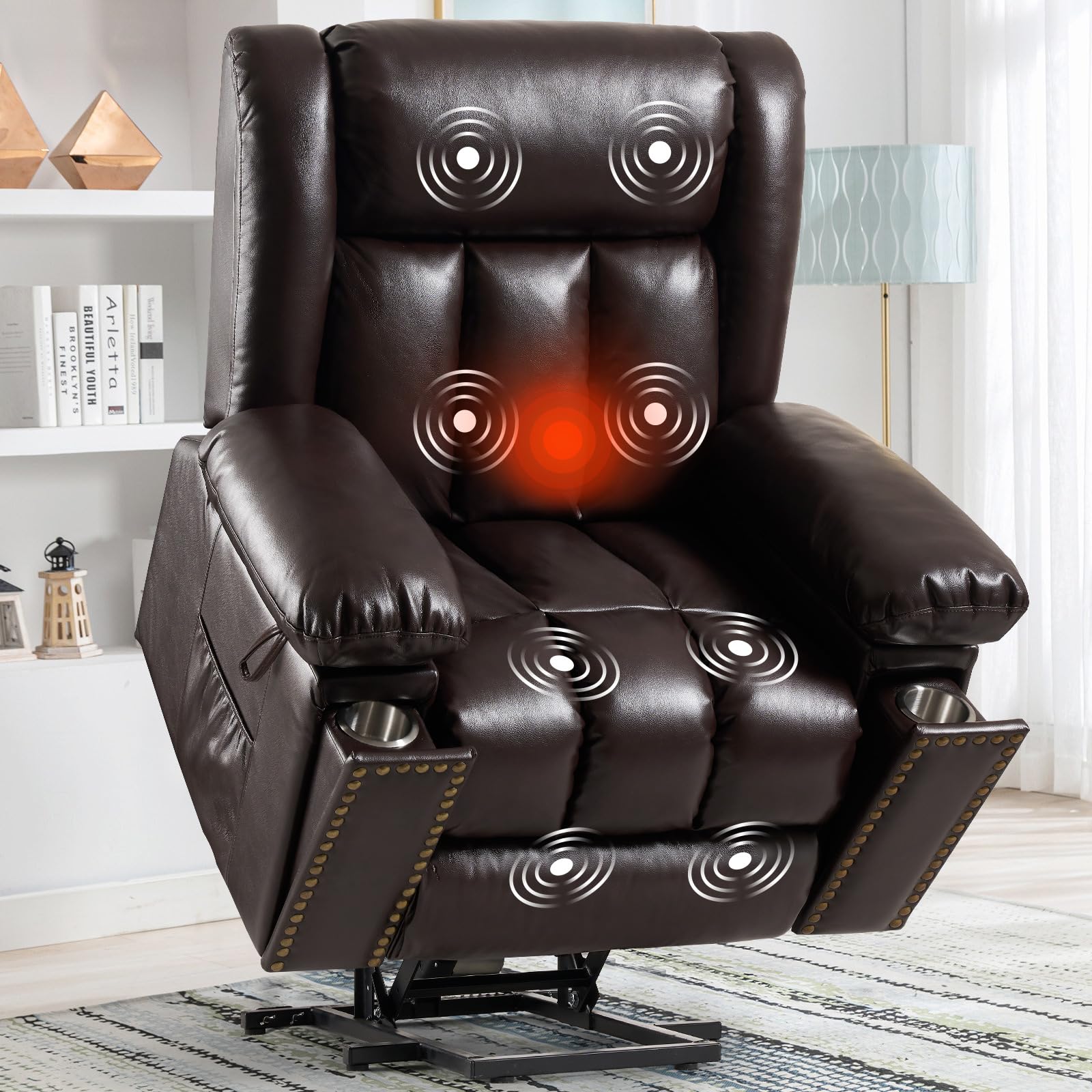 Amazon.com: SENYUN Electric Power Lift Recliner Chair for Elderly with ...