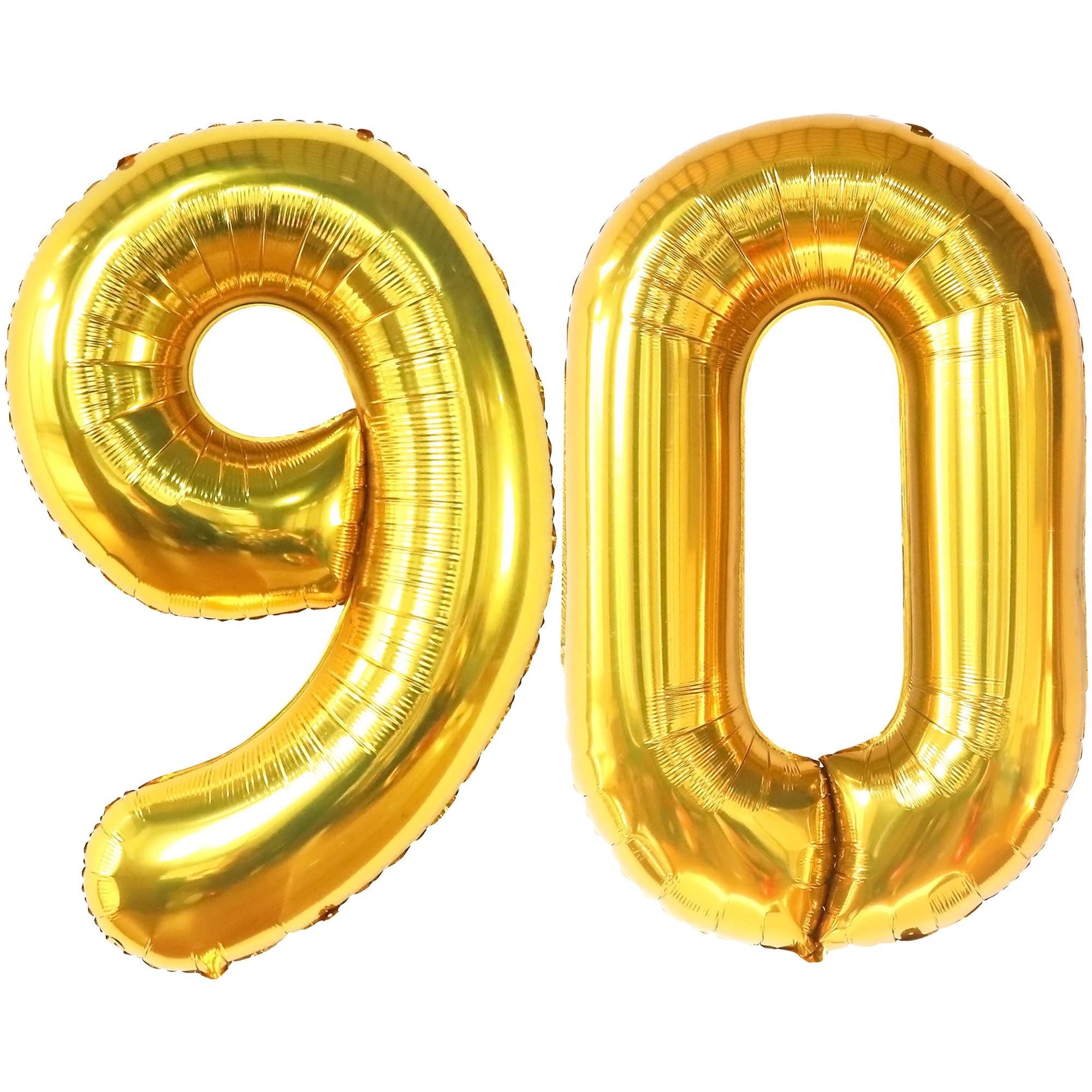 Buy KatchOn Gold 90th Birthday Balloons Number 40 Inch 90th
