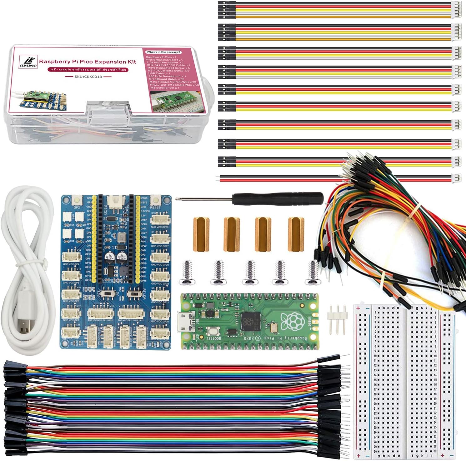 Lk Cokoino Raspberry Pi Pico Gpio Expansion Kit Pico Gpio Break Out Starter Kit To