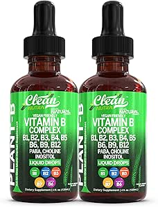 Amazon.com: Vitamin B Complex Liquid Drops | Thiamine B1, B6, B2, B3, B4, B5, B7 B9, B12 ...
