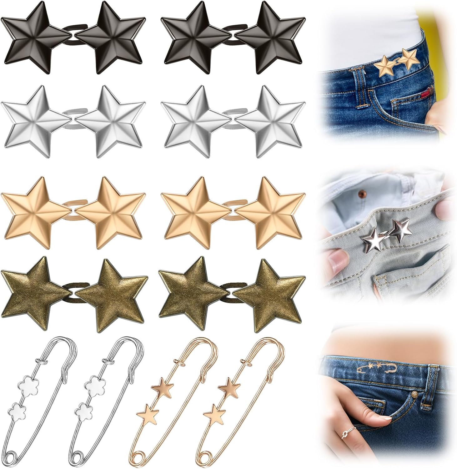 Amazon.com: 12pcs Pant Waist Tightener, Jean Tightener for Waist ...