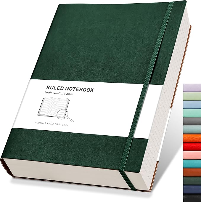 RETTACY A4 Liniertes Notizbuch College Liniert/Dickes Journal - Extra ...