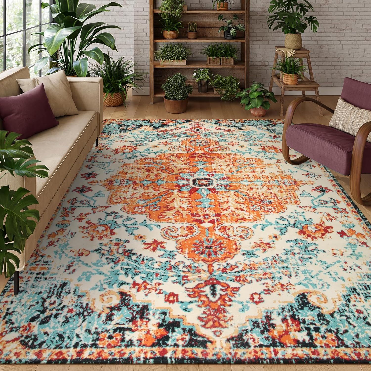 Amazon.com: Lahome Area Rugs 9x12 Living Room Rug,Large Boho 9 x 12 ...