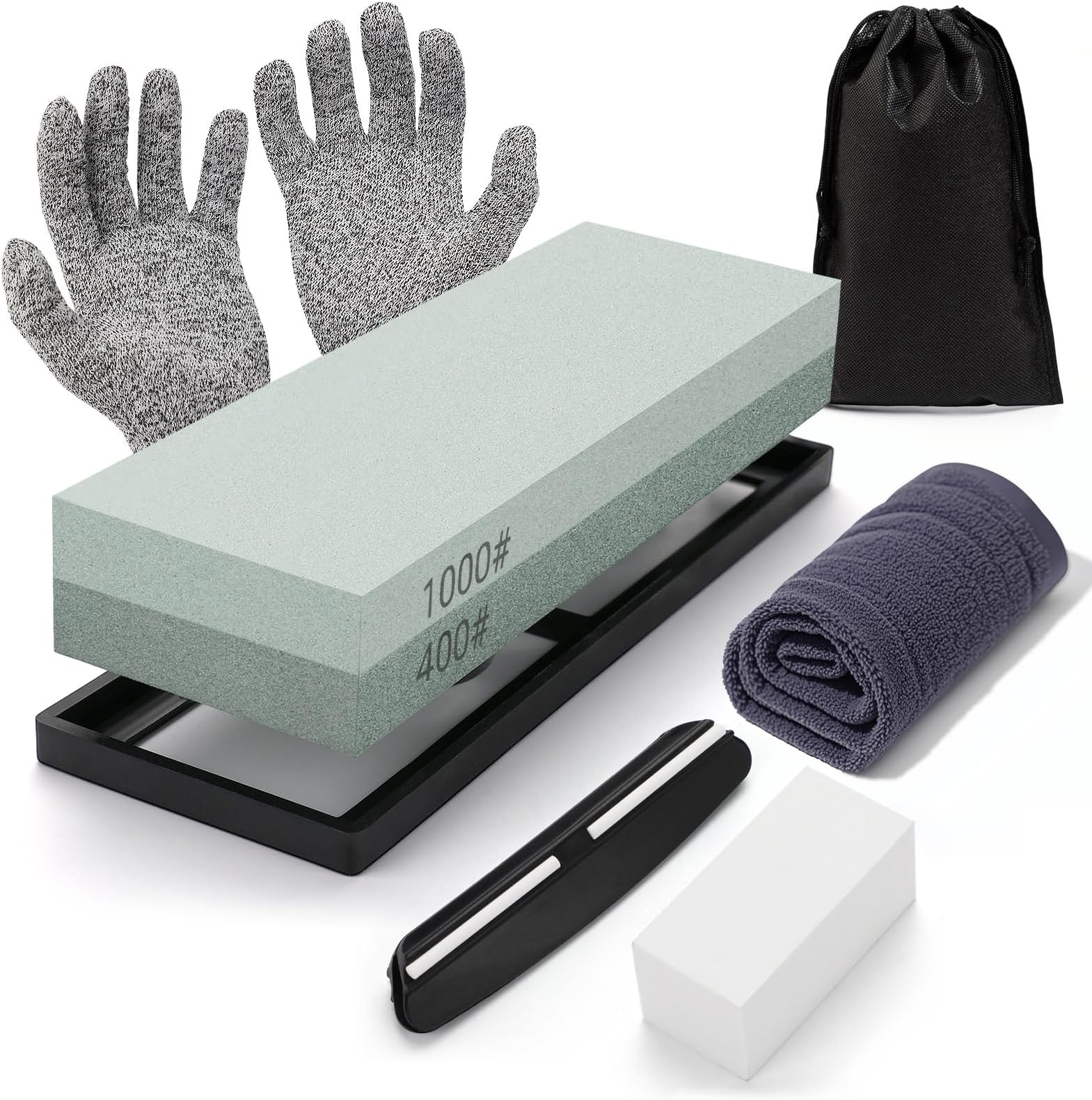 Amazon.com: RYFCRRZ Dual-Grit Diamond Sharpening Stone File, Knife ...