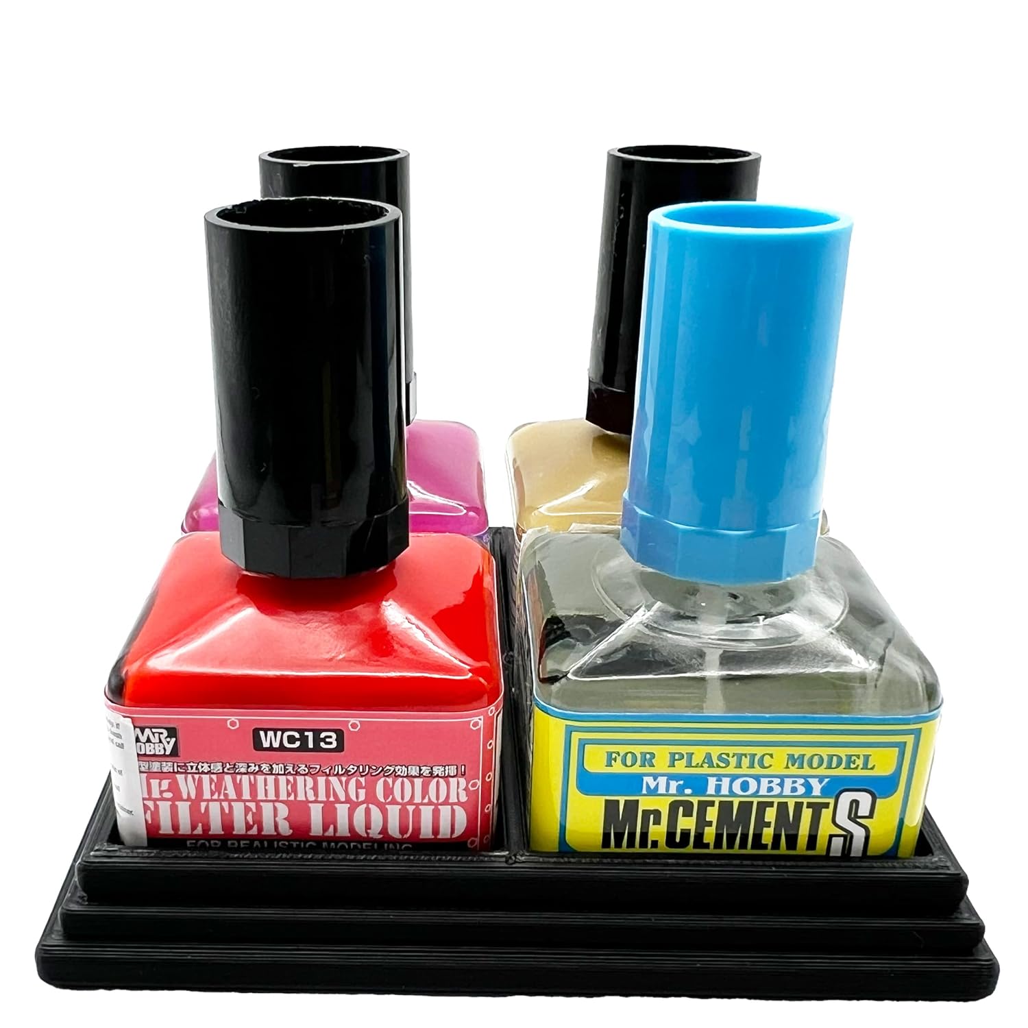 Amazon.com: Jeff Did It! Square Bottle Glue Cement Holder Holds 4 ...