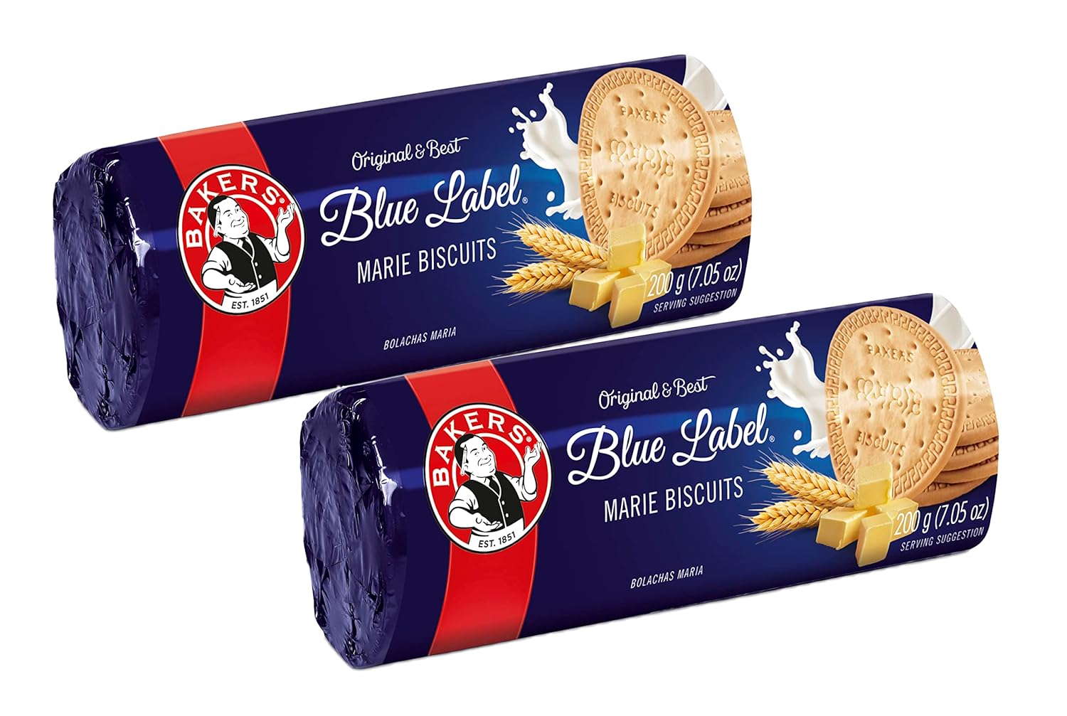 Amazon.com: Bakers Blue Label Marie 200g/7oz | 2 Pack | : Grocery ...