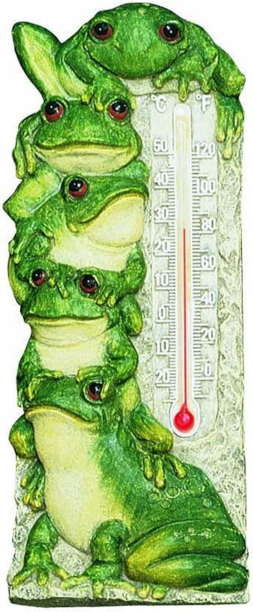 Amazon.com : Spoontiques Frogs Thermometer : Outdoor Thermometers ...