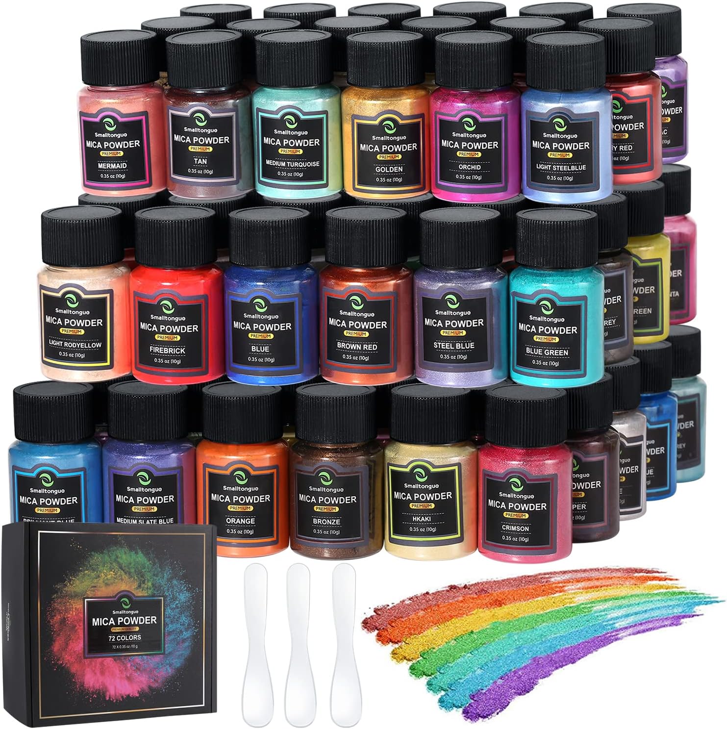 Amazon.com: 20 Epoxy Resin Color Pigments Bundle - 10g Each - Mica ...