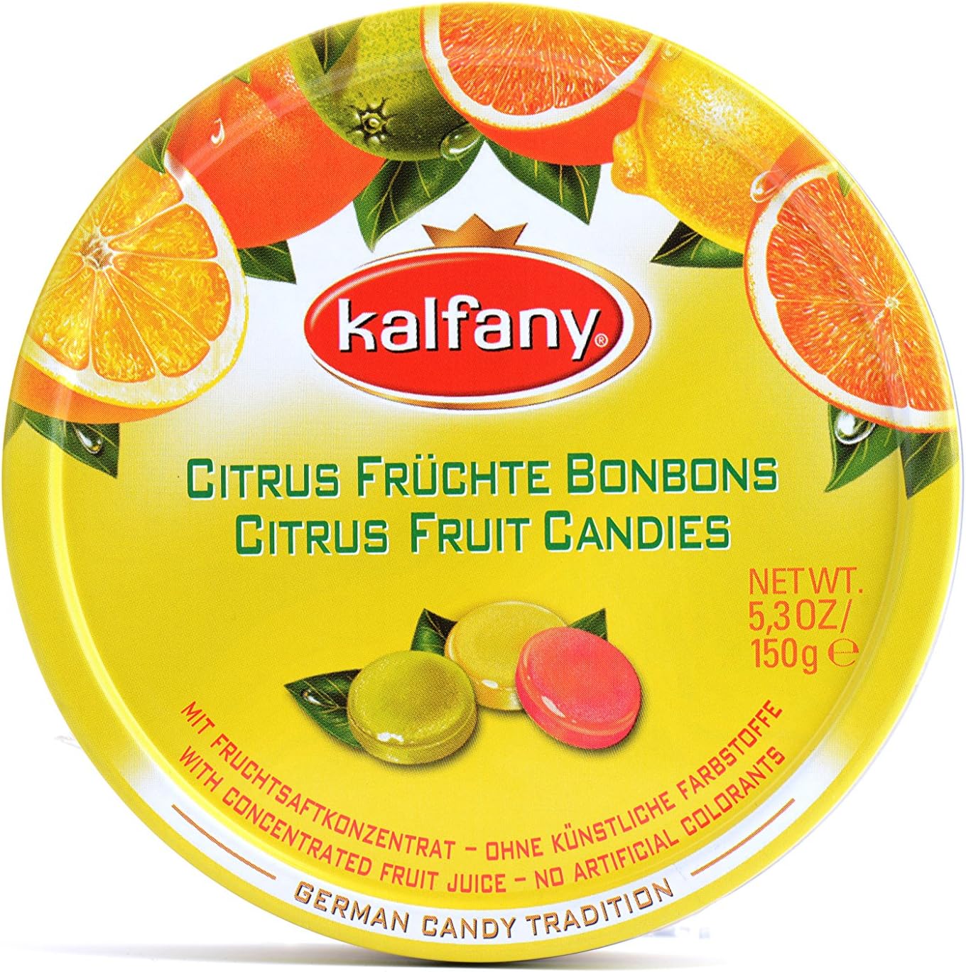 Amazon.com : Kalfany Citrus Fruit Candies (150g/5.3 Oz) : Hard Candy ...