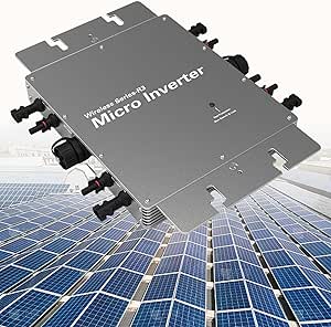 Amazon.com: JOSKAA 2000W Waterproof IP65 Micro Solar Inverter, Smart WiFi App Control Waterproof ...
