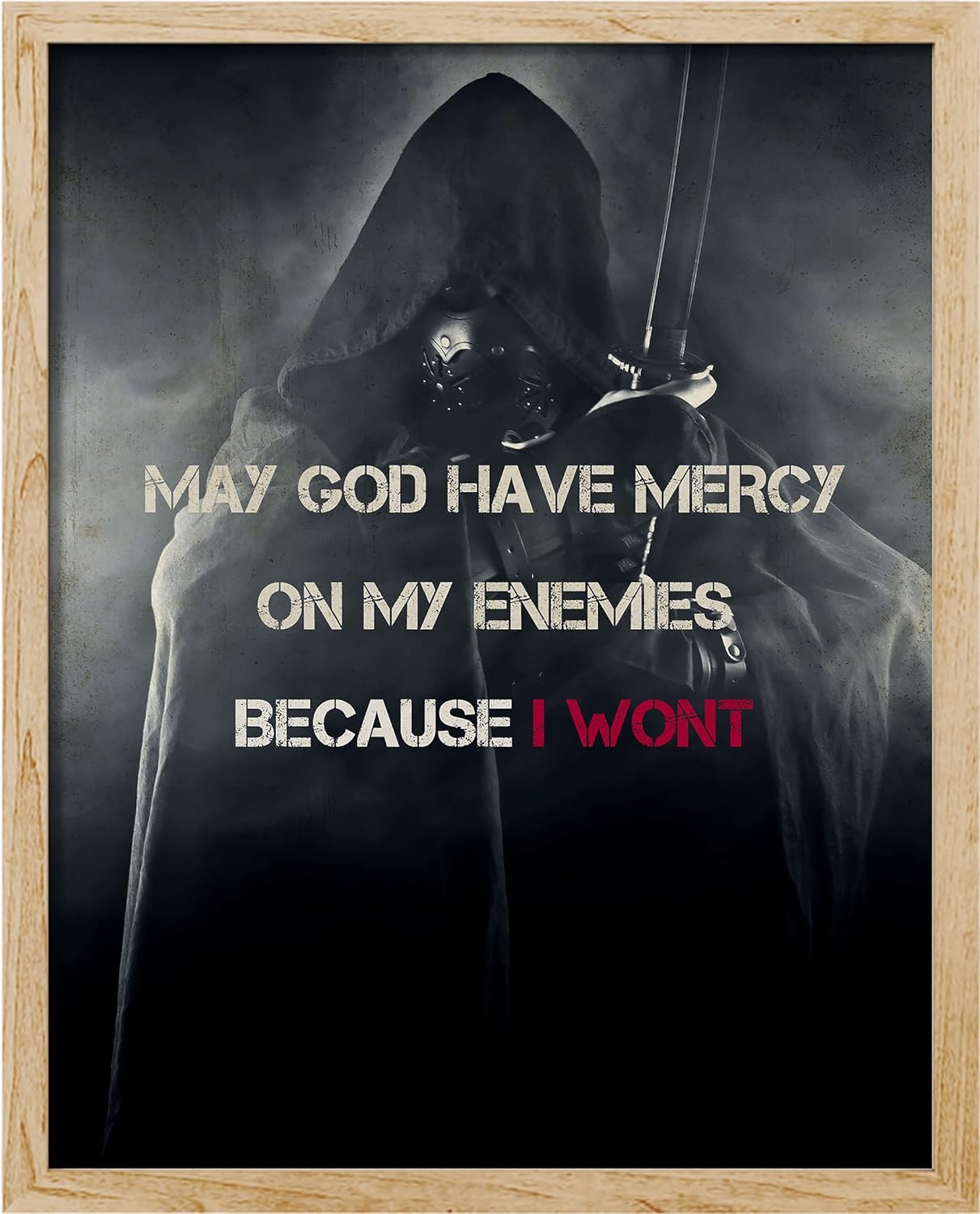 Amazon.com: SIGNWIN Framed May God Have Mercy for Enemies Because I Won ...
