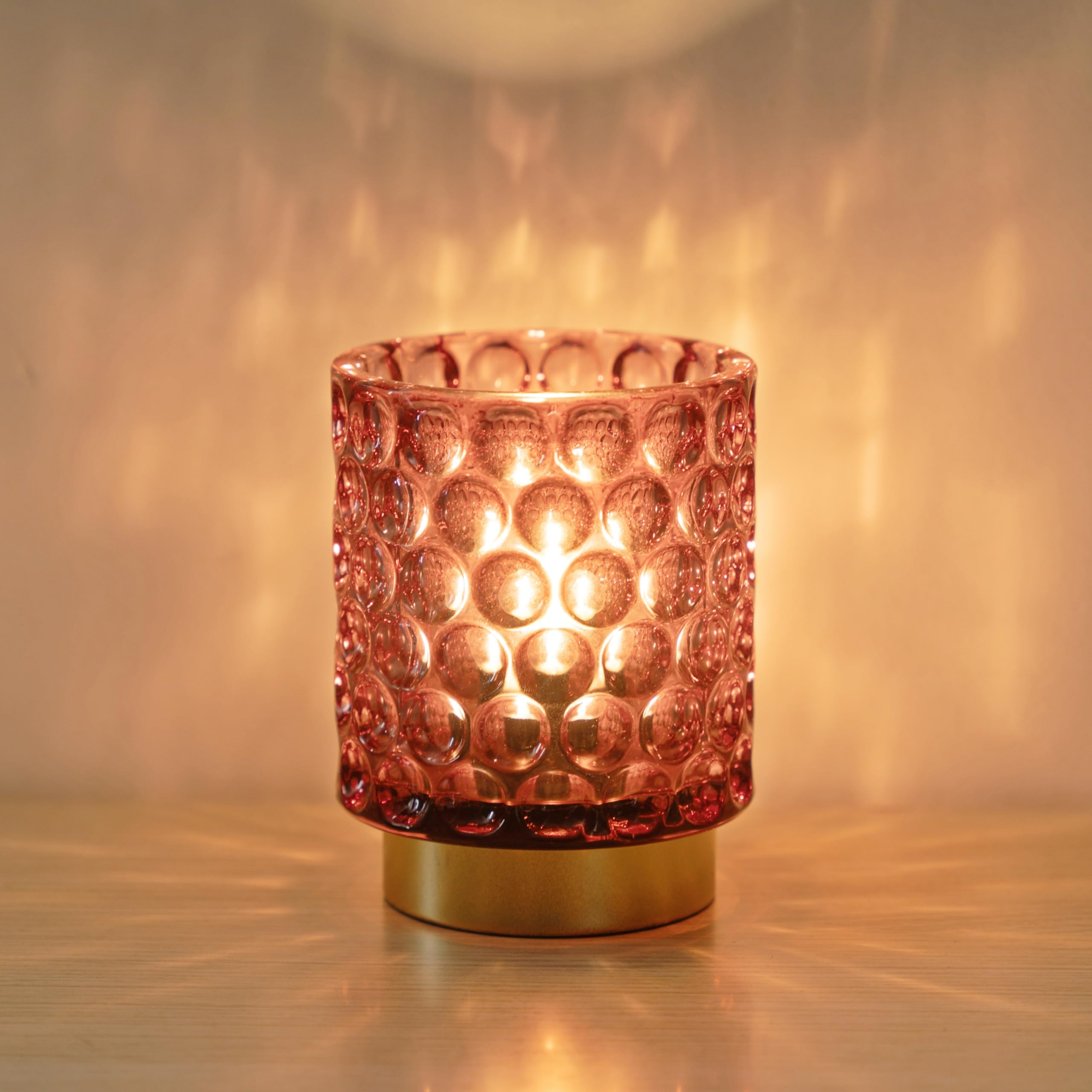 JAOSELAP Battery Operated Lamp with Timer, Cordless Small Table Lamp ...