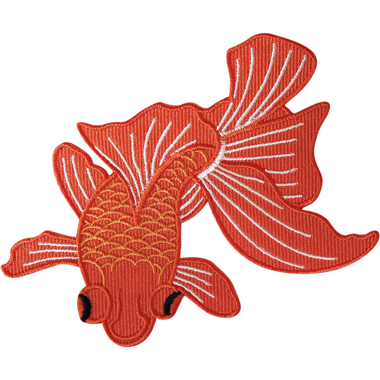 Goldfish Patch Iron On Sew On Embroidered Badge Embroidery Applique Big ...