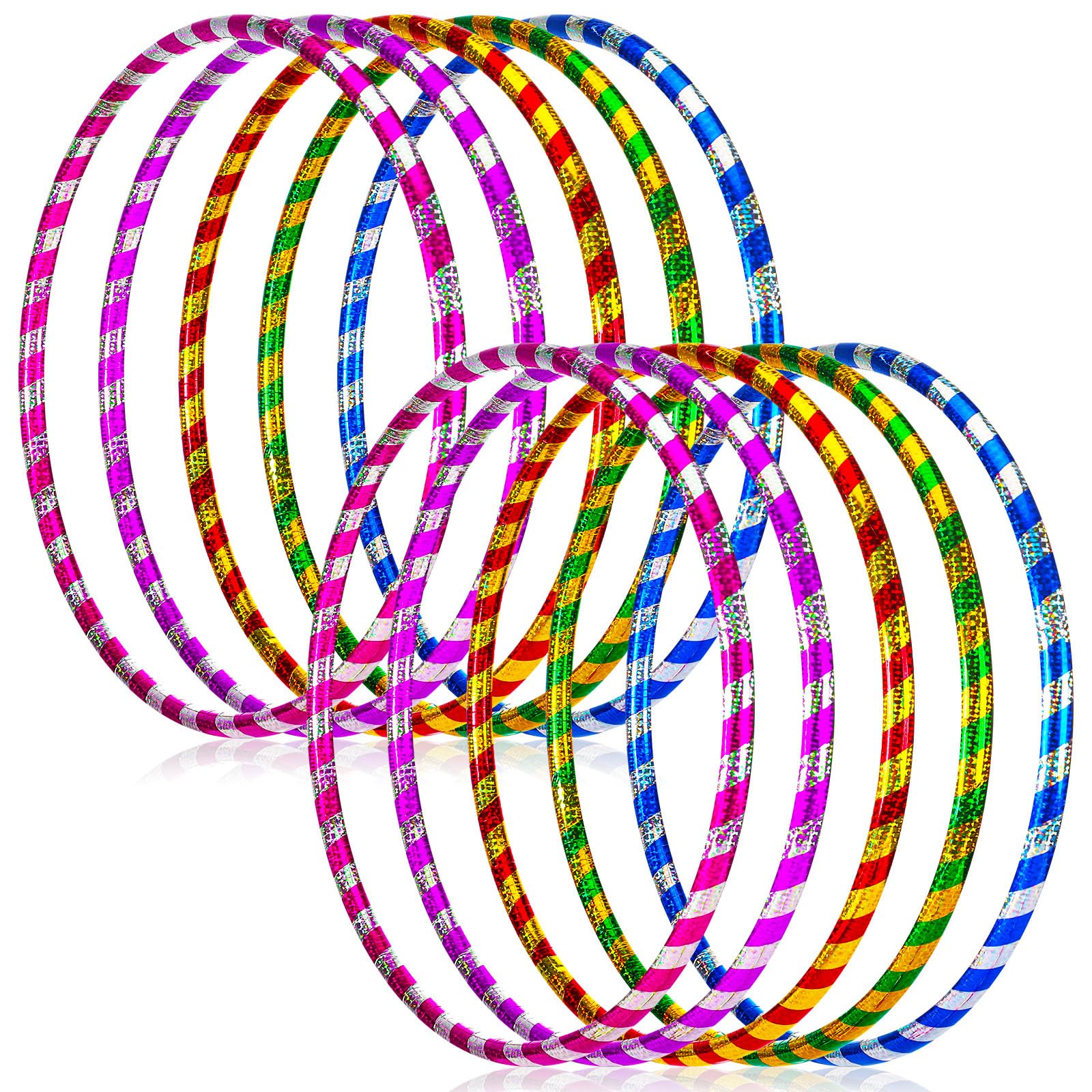 Kathfly Glitter Weighted Exercise Hoop for Kids Adults Fitness Hula ...