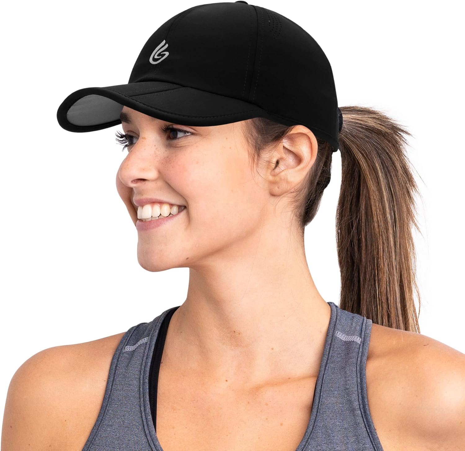 Gisdanchz Foldable Mens Womens Running Hat Performance Baseball Cap ...