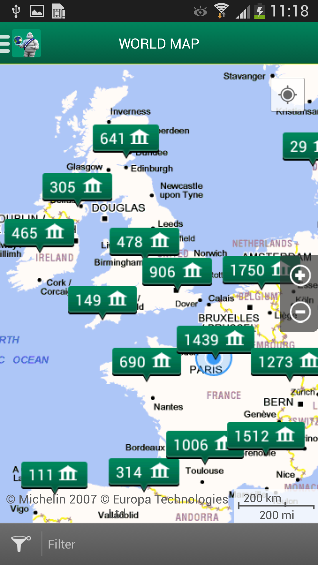 Michelin Voyage - Application sur Amazon Appstore