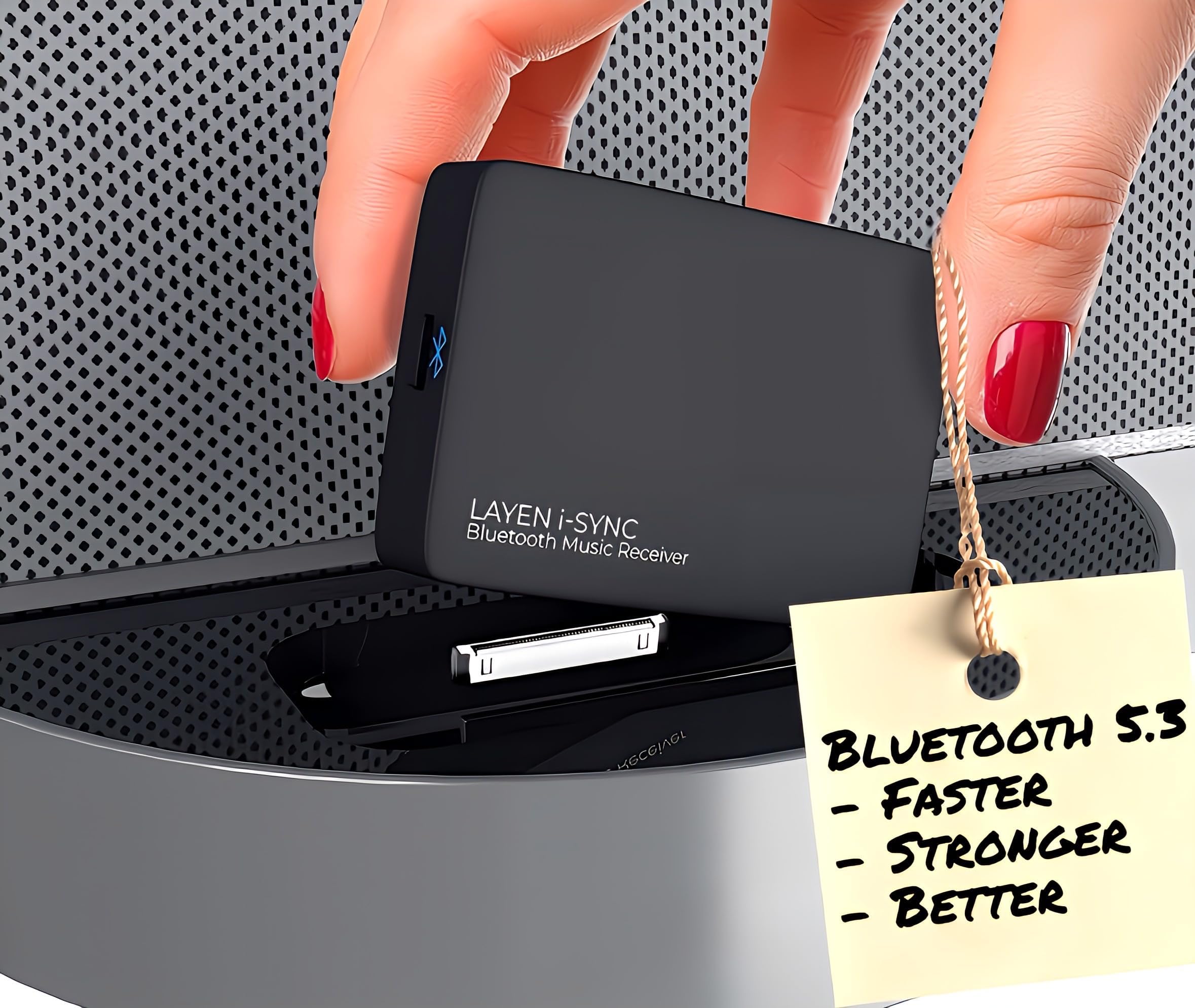 Amazon.com: LAYEN i-SYNC | Premium Bluetooth 5.3 iPod Bluetooth Adapter ...