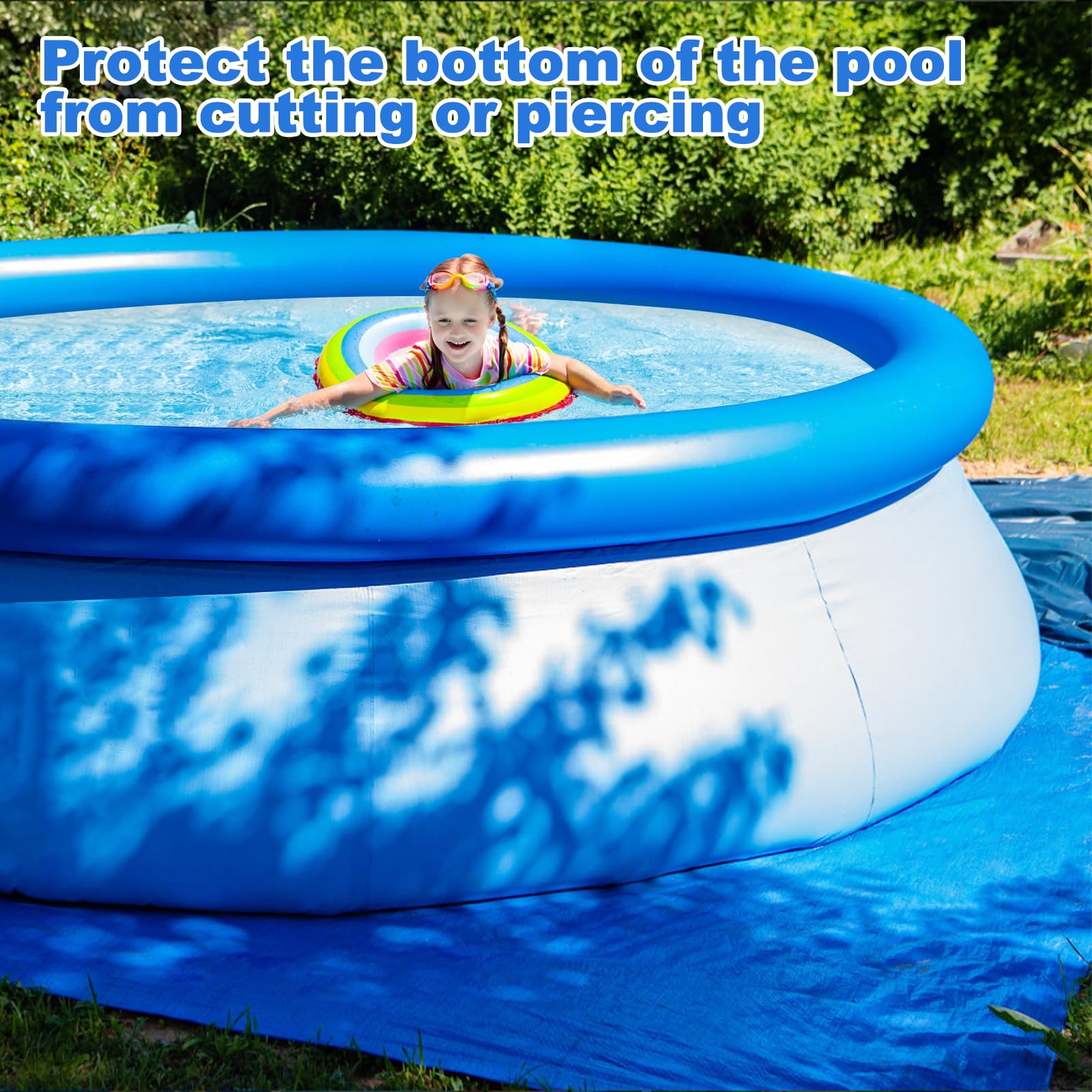 Snapklik.com : 16 X 16 Ft Pool Ground Cloths,Swimming Pool Waterproof ...