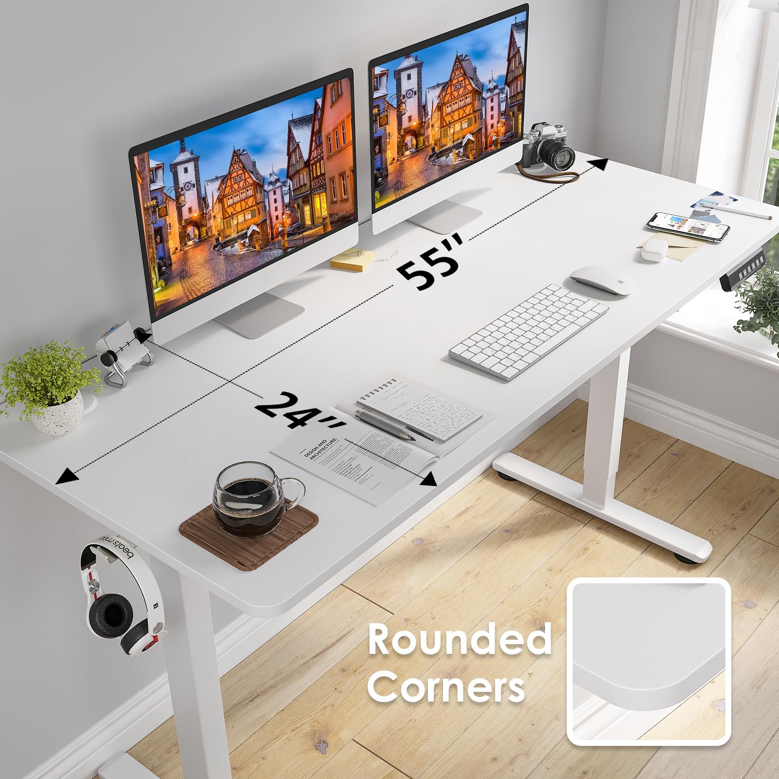 Snapklik.com : STARY Electric Standing Desk Adjustable Height Sit Stand ...