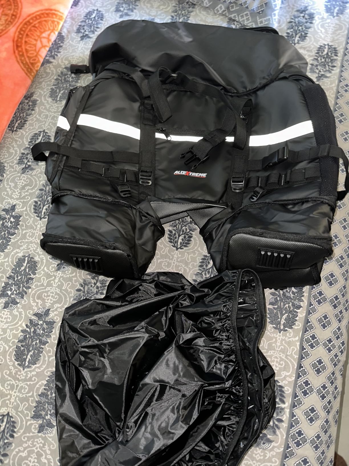 AllExtreme 65L Waterproof Tail Bag Universal Rear Carrier Polyester ...