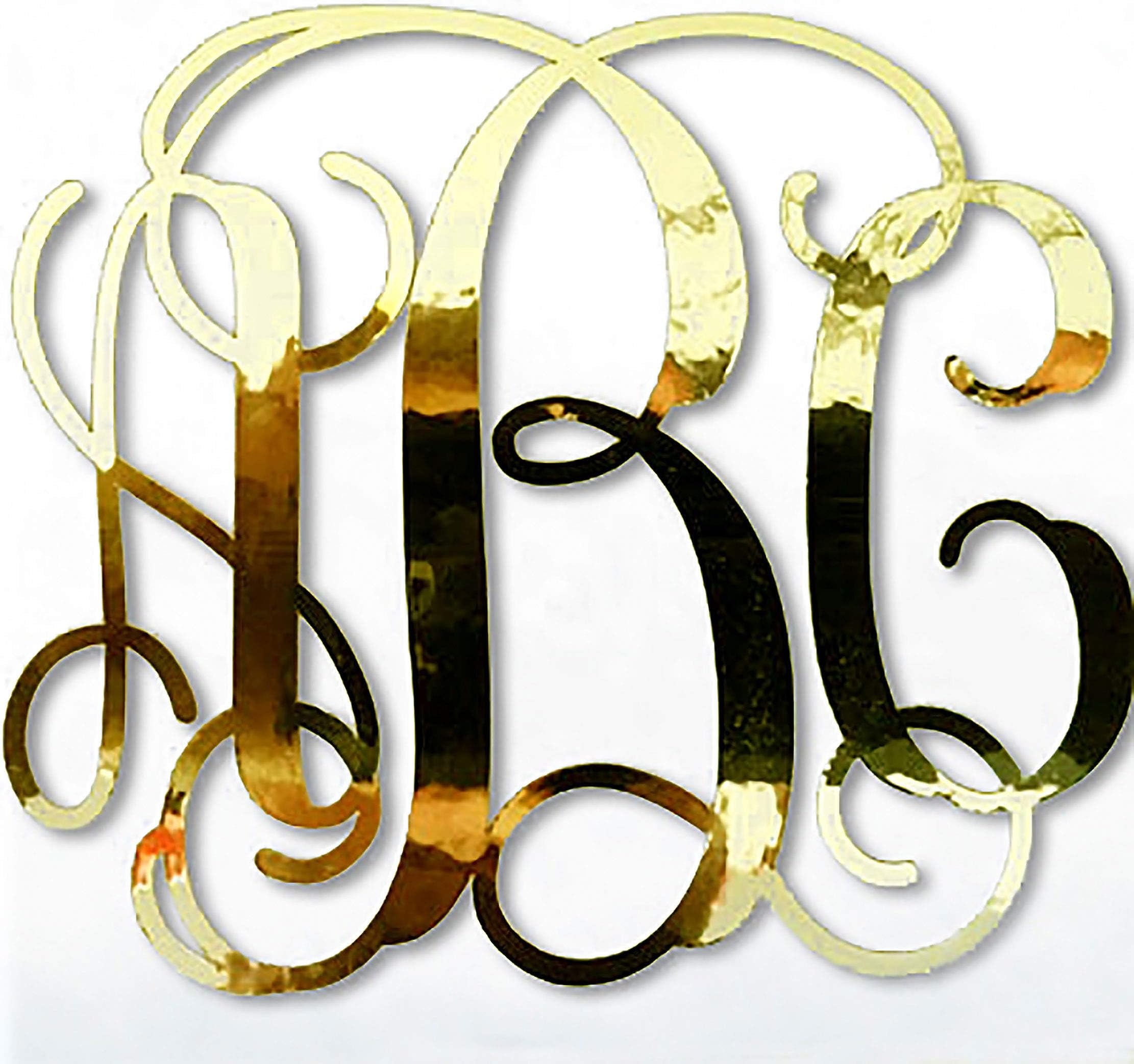 Amazon.com - Golden Monogram Letter M Sticker Bumper Sticker Vinyl Decal 5