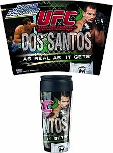 Amazon.com : UFC Junior Dos Santos Travel Mug (16-Ounce) : Sports Fan ...