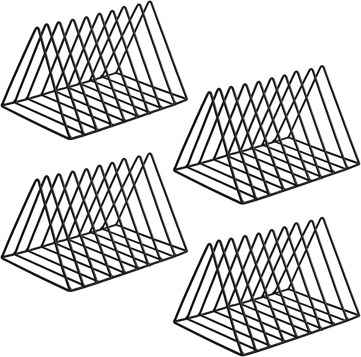 Amazon.com : XINFULL 4 Pack Triangle File Storage Holder Racks Iron ...