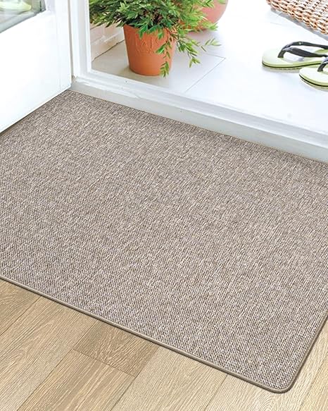 Amazon.com: LUMI Ultra Thin Door Mat for Entryway, Low Profile Non Slip ...