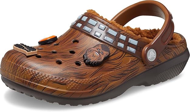 Amazon.com | Crocs Unisex-Adult Star Wars Chewbacca Classic Lined Clogs ...