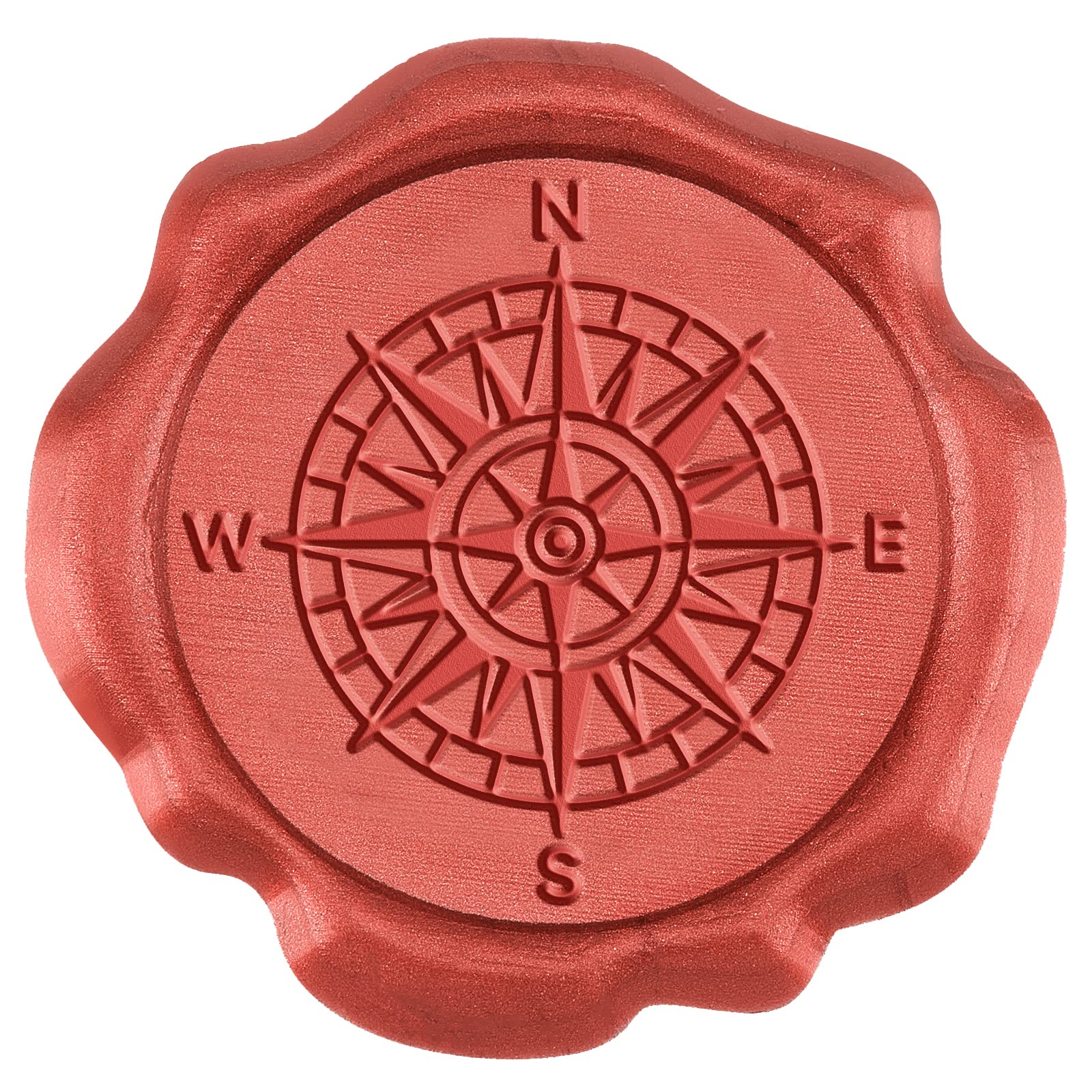 Amazon.com: CRASPIRE 50pcs Red Wax Seal Stickers Compass Self Adhesive ...