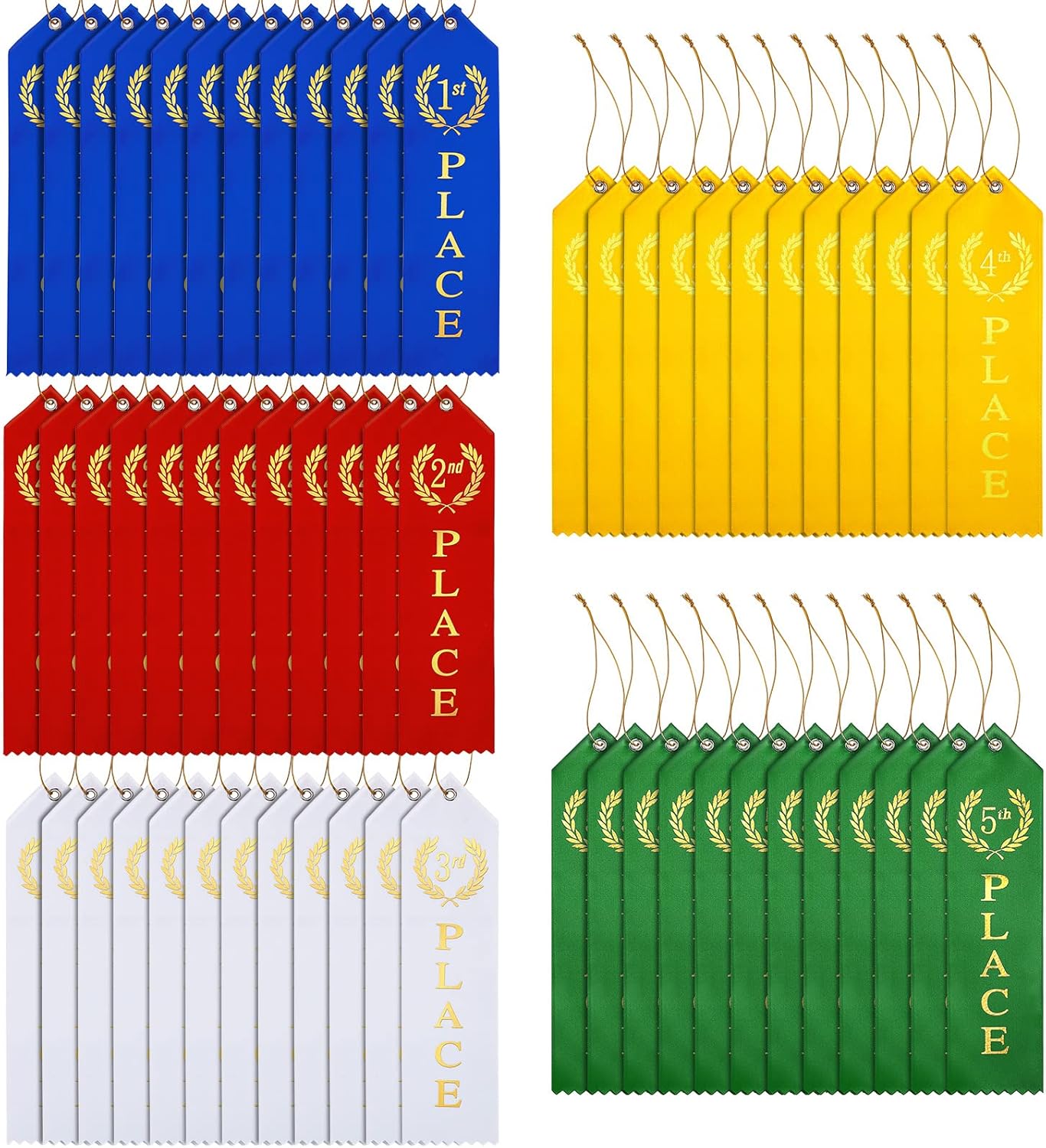 Amazon.com: Kenning 75 Pieces Track Award Ribbons 1st, 2nd, 3rd, 4th ...