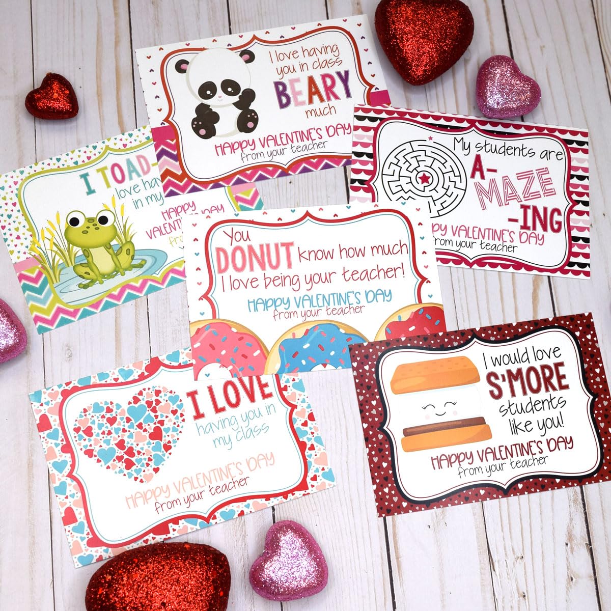 Classroom Valentine's Day Cards Valentine's Day Postcards For Students ...