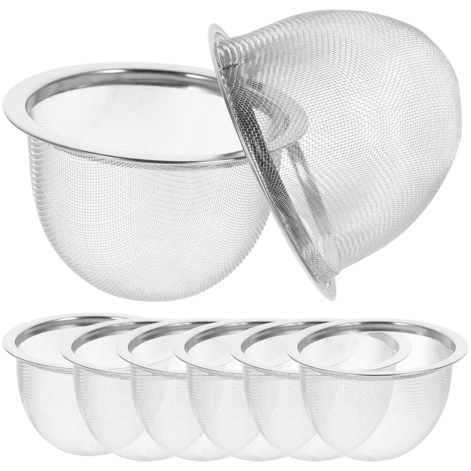 Amazon.com: Luxshiny Mesh Tea Filter 8Pcs Teapot Tea Strainer Insert ...
