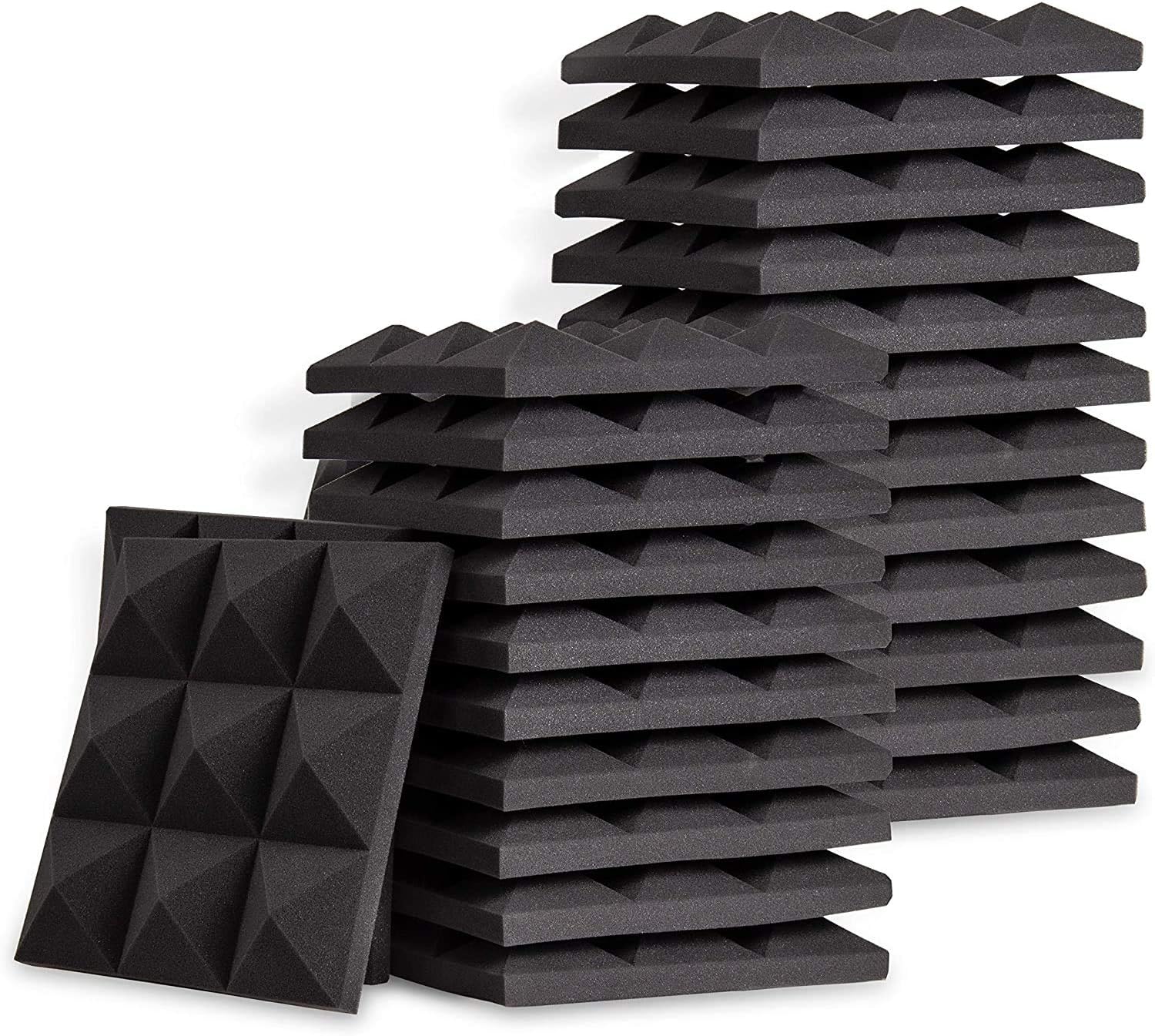 Amazon.com: Sonic Acoustics 2" X 12" X 12" Acoustic Foam Panels ...